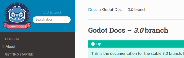 Better sidebar behavior · Issue #1637 · godotengine/godot-docs · GitHub