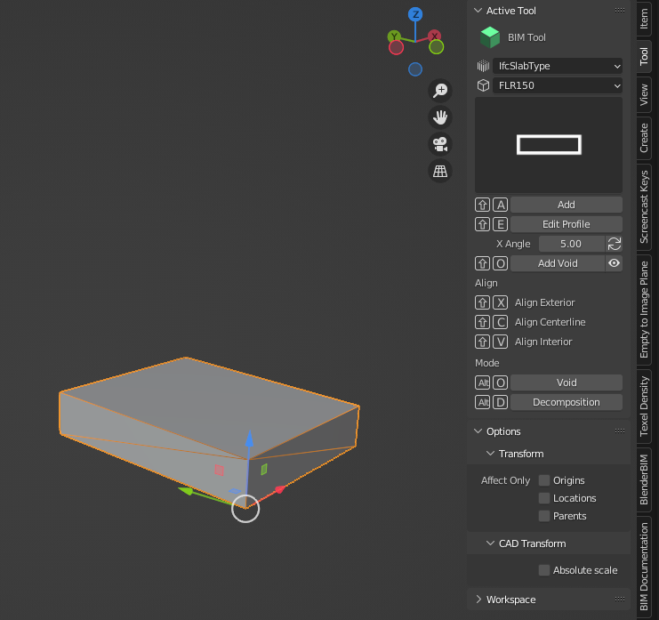 BlenderBim - IfcSlab will not regenerate properly after editing if not all elements are selected ...