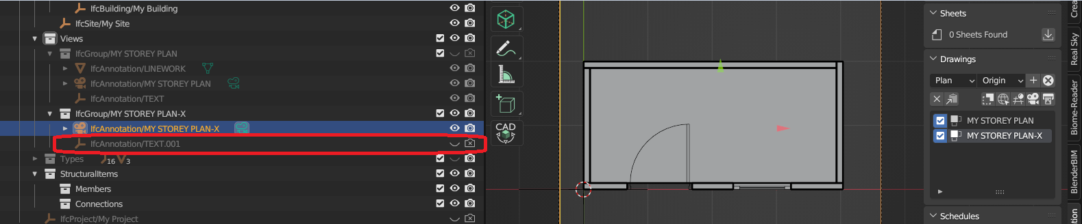 BlenderBim - copying annotations from one drawing to another does not show · Issue #2966 ...