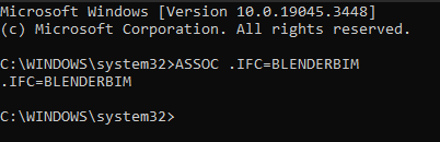 BlenderBim 230920 - IFC file association not working on Windows · Issue #3778 · IfcOpenShell ...