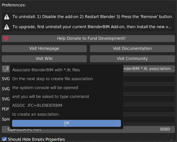 BlenderBim 230920 - IFC file association not working on Windows · Issue #3778 · IfcOpenShell ...