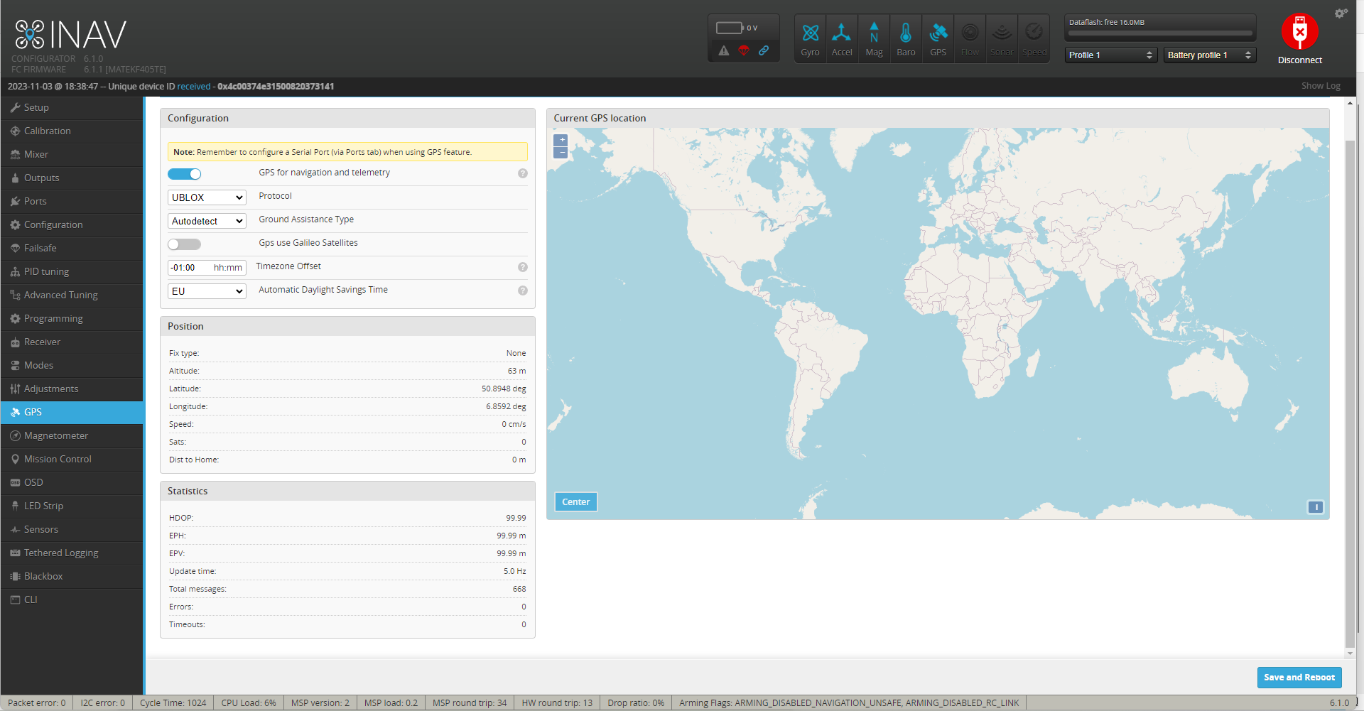 UBLOX M6N and M8N not working after upgrade to INAV 7.0.0-RC1 · Issue #9440 · iNavFlight/inav ...