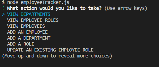 GitHub - AliciaJK/EmployeeTracker