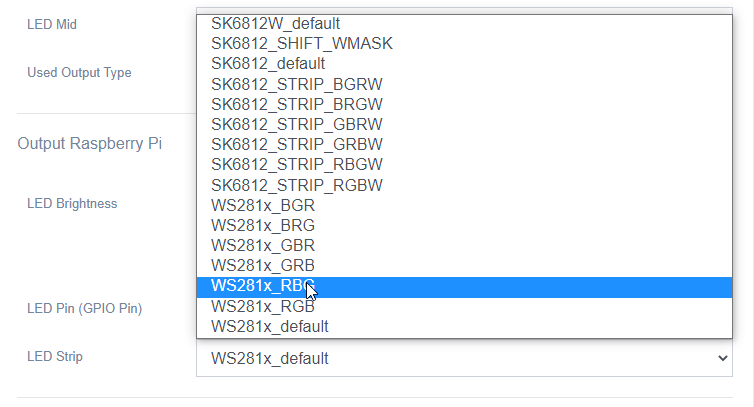 Add a dropdown menu in Device Settings, to select between RGB/GRB strips · Issue #52 · TobKra96 ...