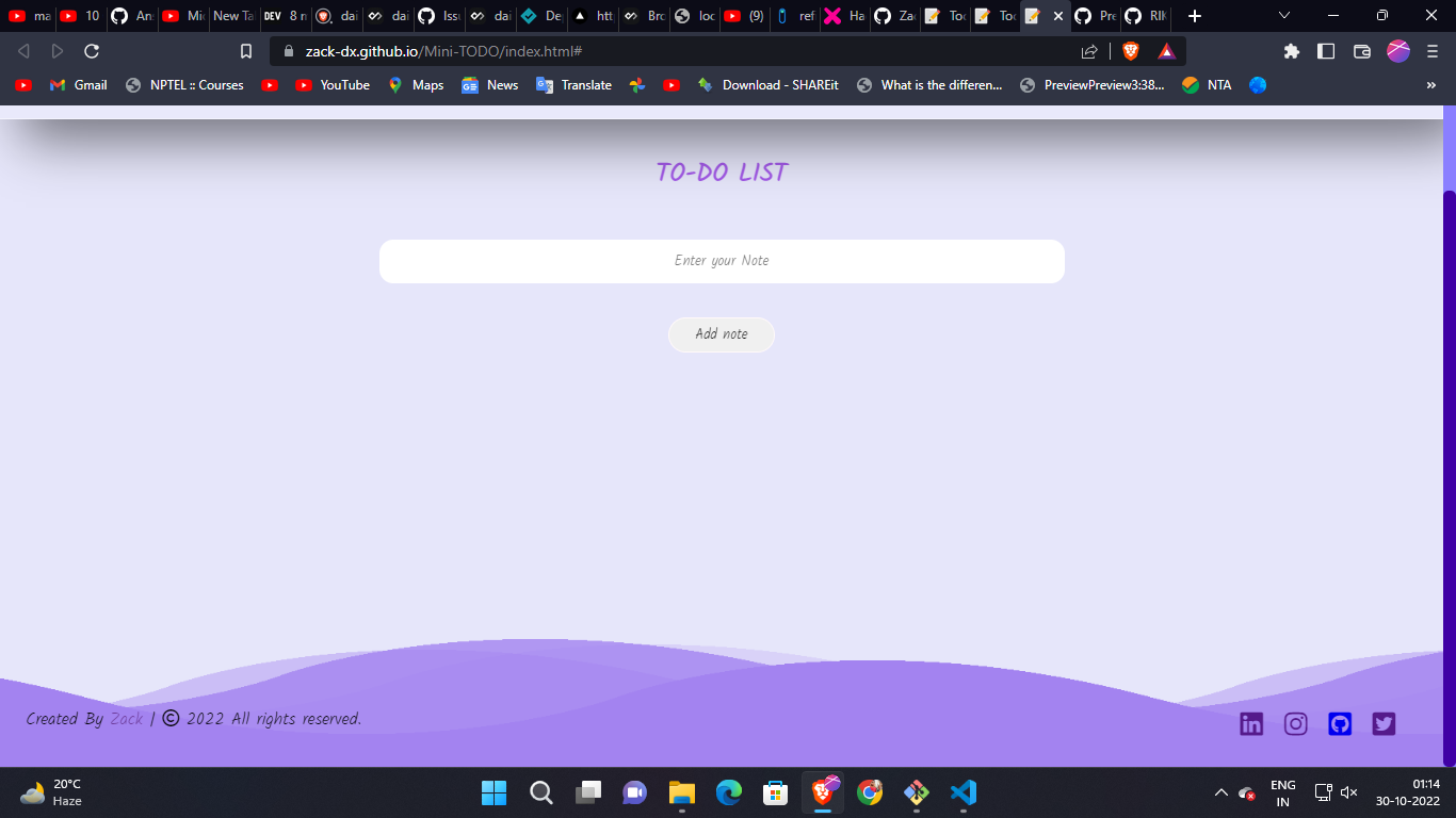 Add links to icons · Issue #112 · Zack-Dx/Mini-TODO · GitHub