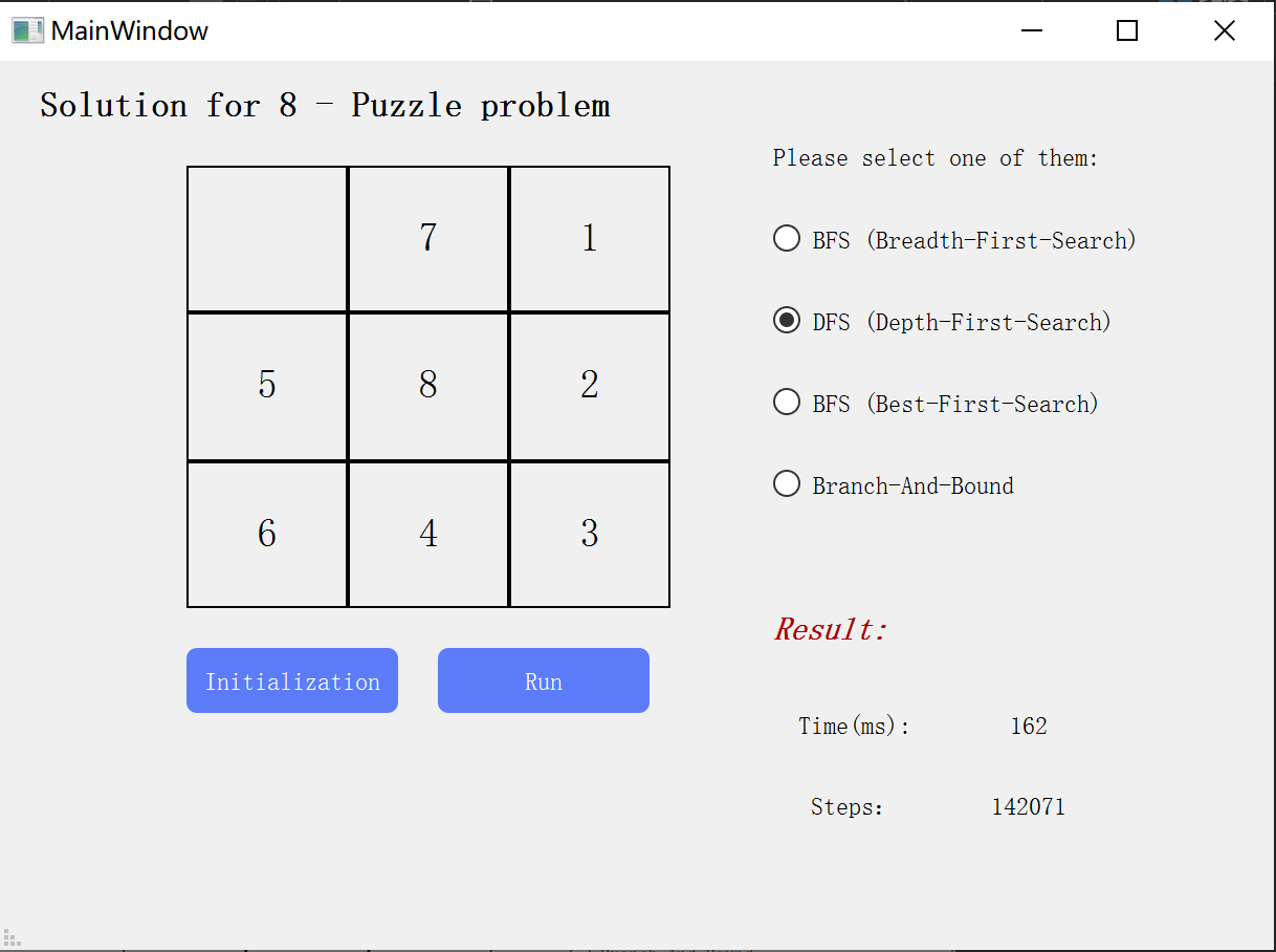 GitHub - ouguangye/eight-puzzle-problem: 基于qt开发的八数码的可视化