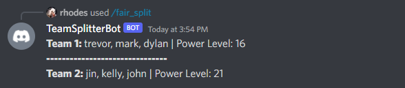 GitHub - rhodestonowhere/TeamSplitter-DiscordBot: A discord bot meant to help distribute players ...