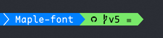 终端的git 标识文字能支持上吗，这个字体还是可以的 · Issue #15 · subframe7536/maple-font · GitHub