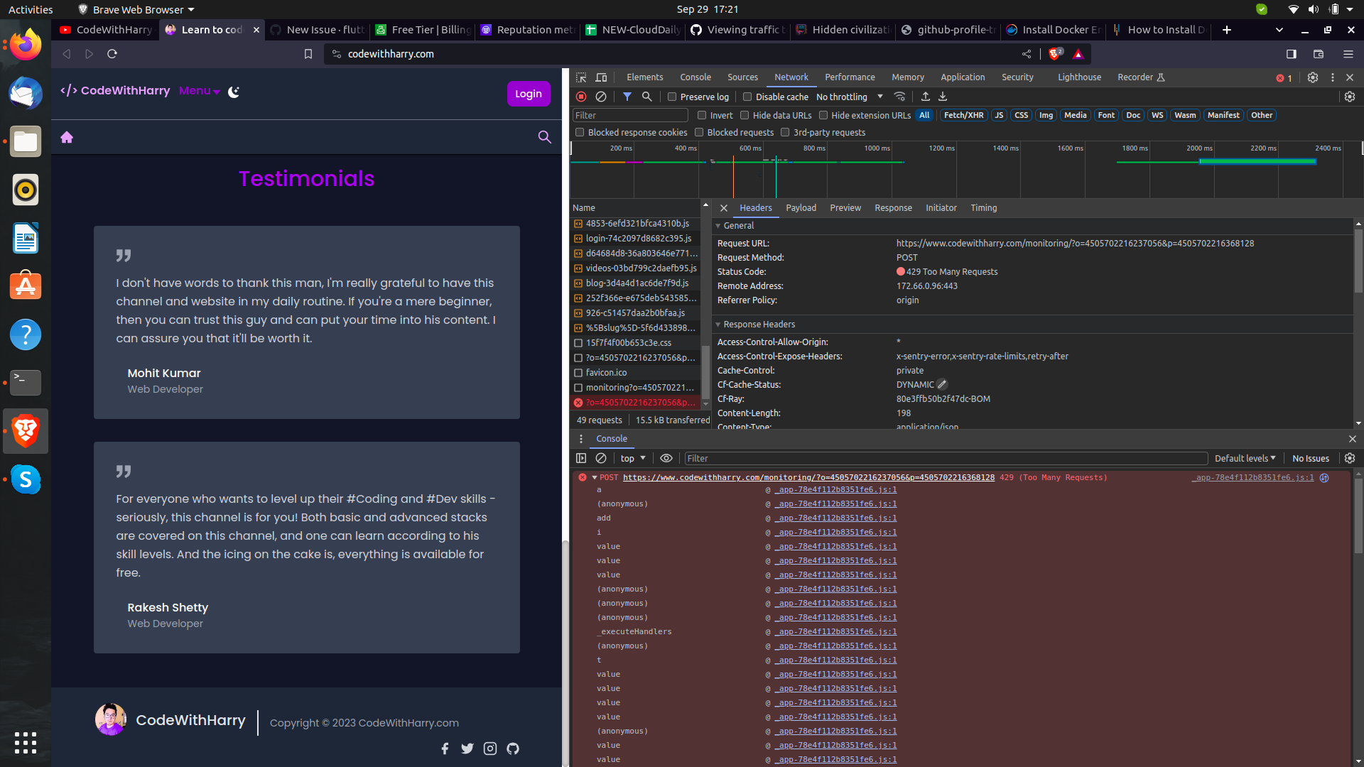 4xx Error On Fetching · Issue 9465 · Flutterwebsite · Github