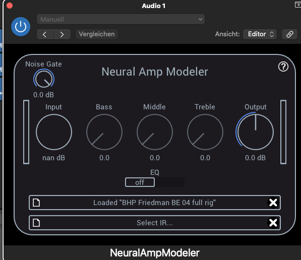[BUG] nan DB input. Also all knobs are on 0.0 · Issue #81 · sdatkinson/NeuralAmpModelerPlugin ...