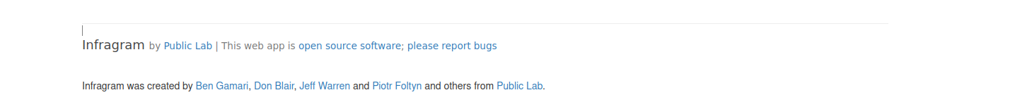 Redesigning the footer · Issue #208 · publiclab/infragram · GitHub