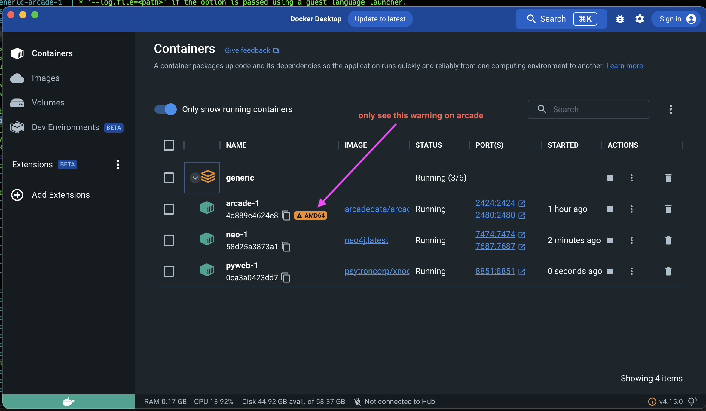 Unresponsive Containers (Gremlin Warm Up - Execution Timeout) · Issue #795 · ArcadeData/arcadedb ...