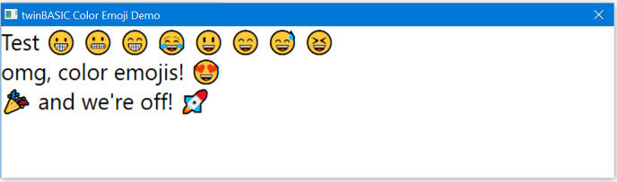 GitHub - fafalone/ColorEmojiDemo: twinBASIC DirectX Color Emoji Demo