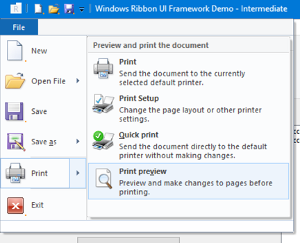 GitHub - fafalone/UIRibbonDemos: Windows UI Ribbon Framework Demos