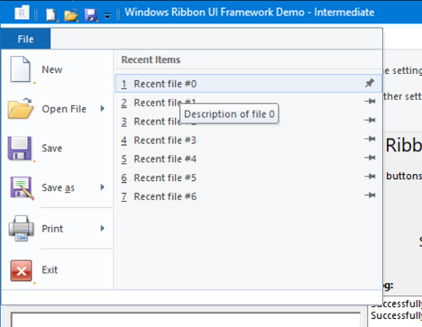 GitHub - fafalone/UIRibbonDemos: Windows UI Ribbon Framework Demos