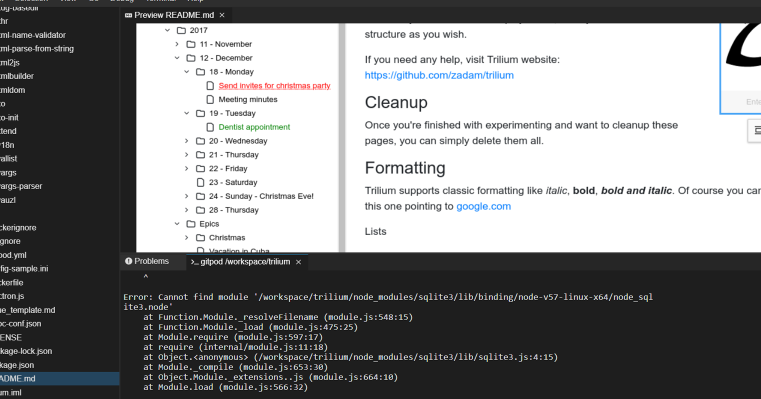 sqlite3 · Issue #451 · TriliumNext/trilium · GitHub