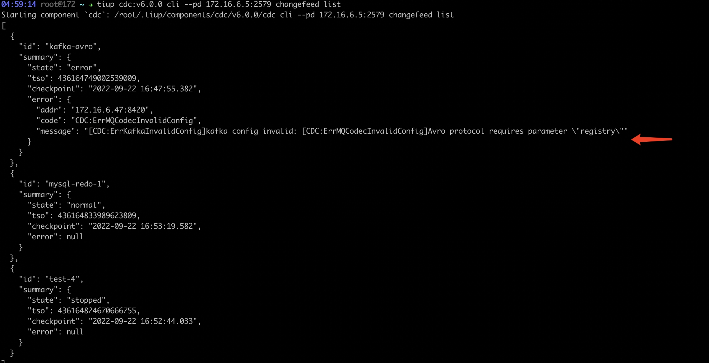 Upgrade Test All Cdc Down Panic Runtime Error Invalid Memory Address Or Nil Pointer
