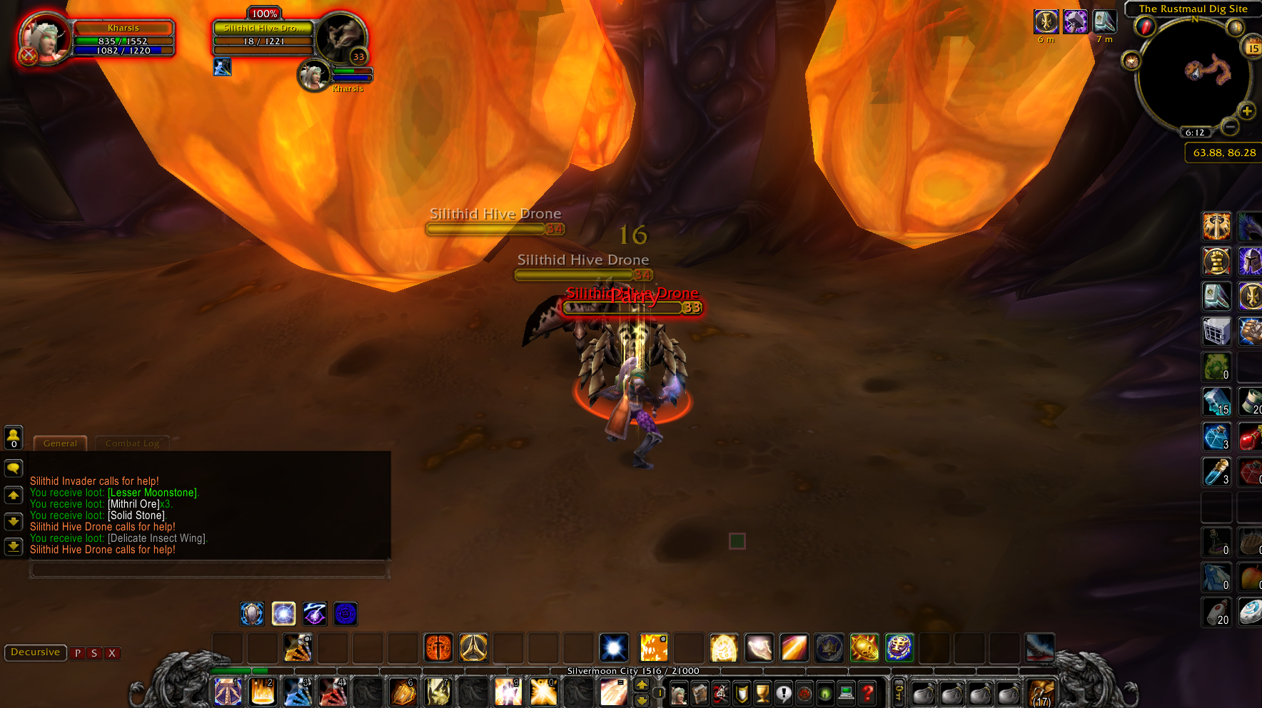 Silithid Invader and Silithid Hive Drone don't link or aggro when ...