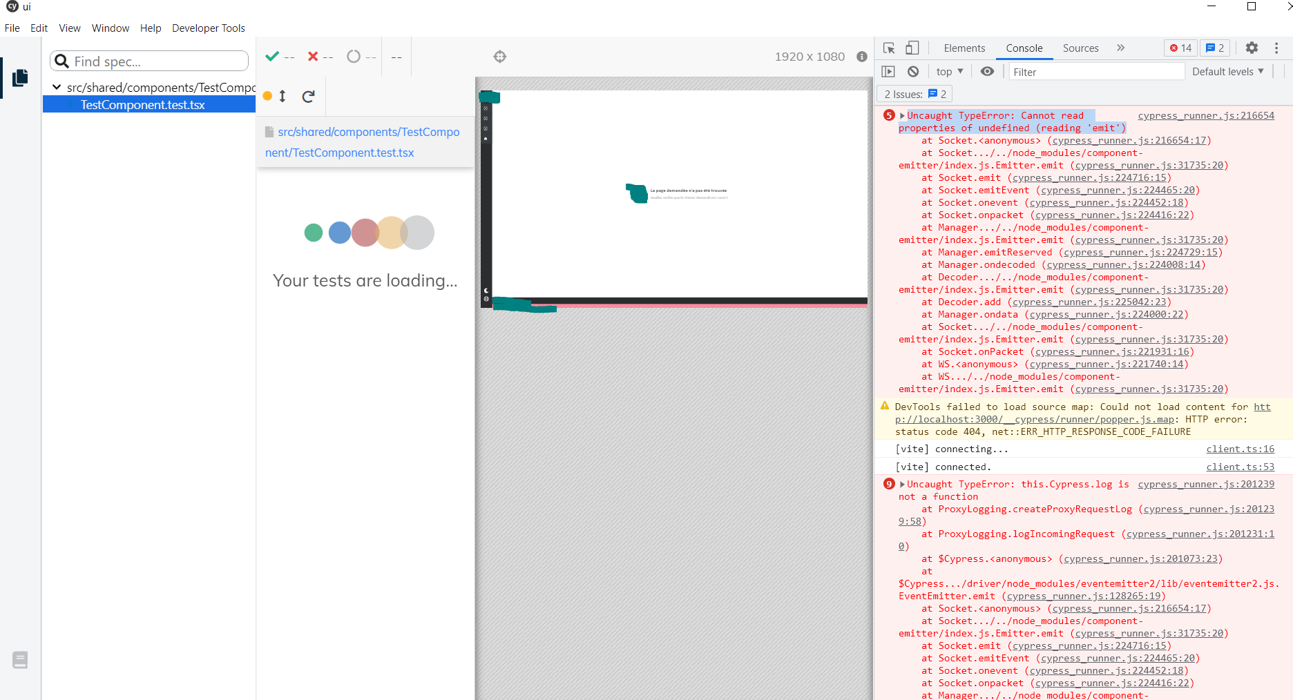 Cypress Crash Uncaught Typeerror Cannot Read Properties Of Undefined Reading Emit · Issue 1621