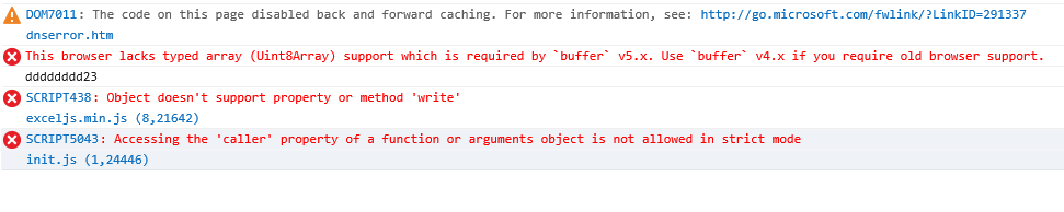 IE10 problems · Issue #515 · exceljs/exceljs · GitHub