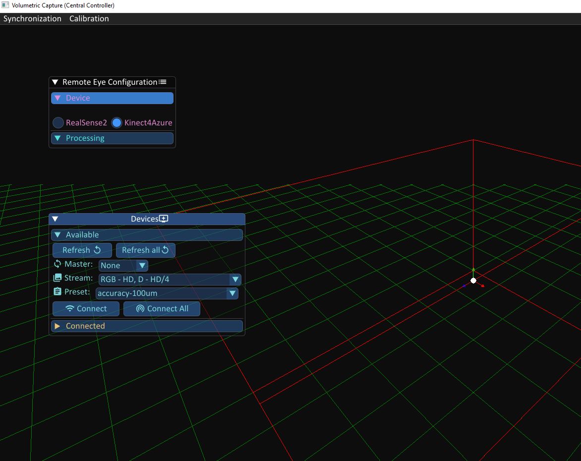 Connecting devices/sensors to Volcap · Issue #50 · VCL3D/VolumetricCapture · GitHub