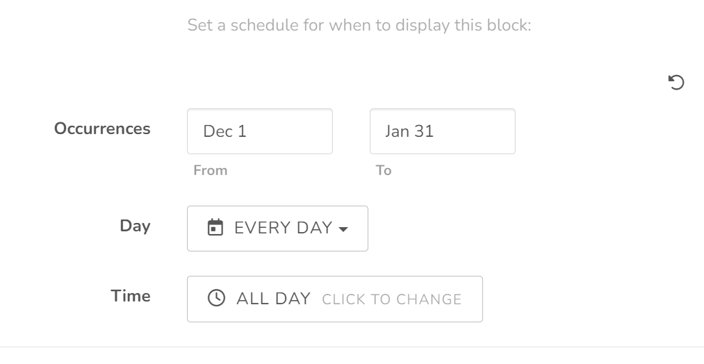 Scheduling Blocks With Occurrences Between Dates May Evaluate Incorrectly When Crossing Years