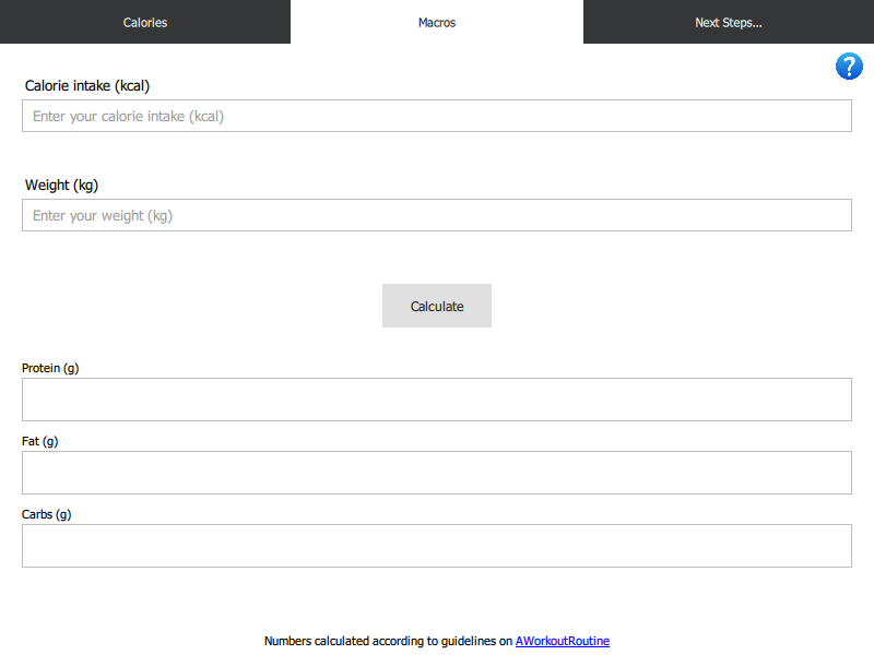GitHub - Tom8l/calorie-and-macro-calculator: A calculator that works out your calorie and macro ...
