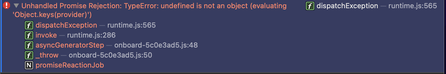 [Bug]: Error when doing wallet select without provider · Issue #824 · thirdweb-dev/web3-onboard ...