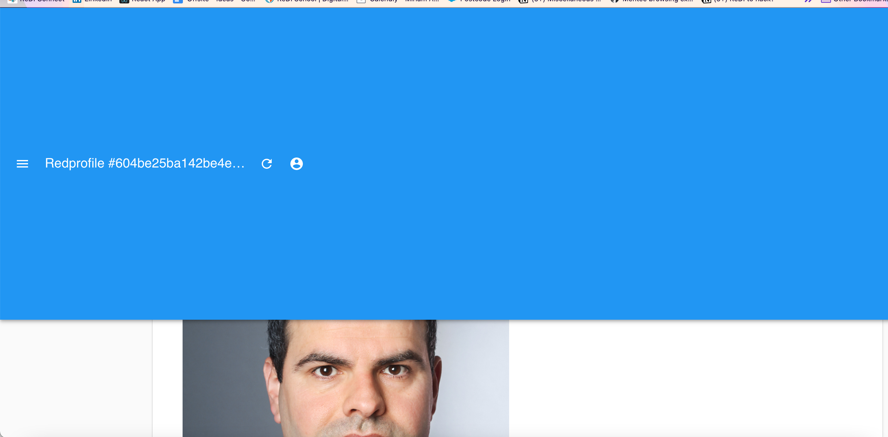 [Connect/Administrator features:] Super big blue header in admin panel ...