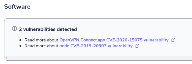 UI fixes: Software vulnerabilities detected message. · Issue #1773 · fleetdm/fleet · GitHub