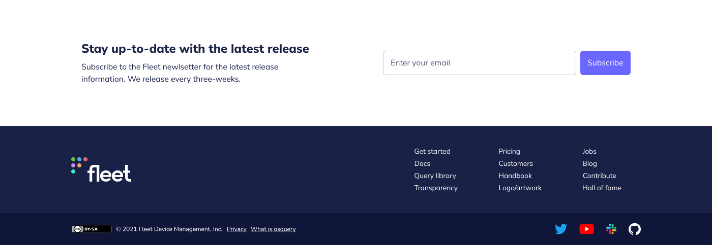 Website: Add newsletter banner and NewsletterSubscription model · Issue #4223 · fleetdm/fleet ...