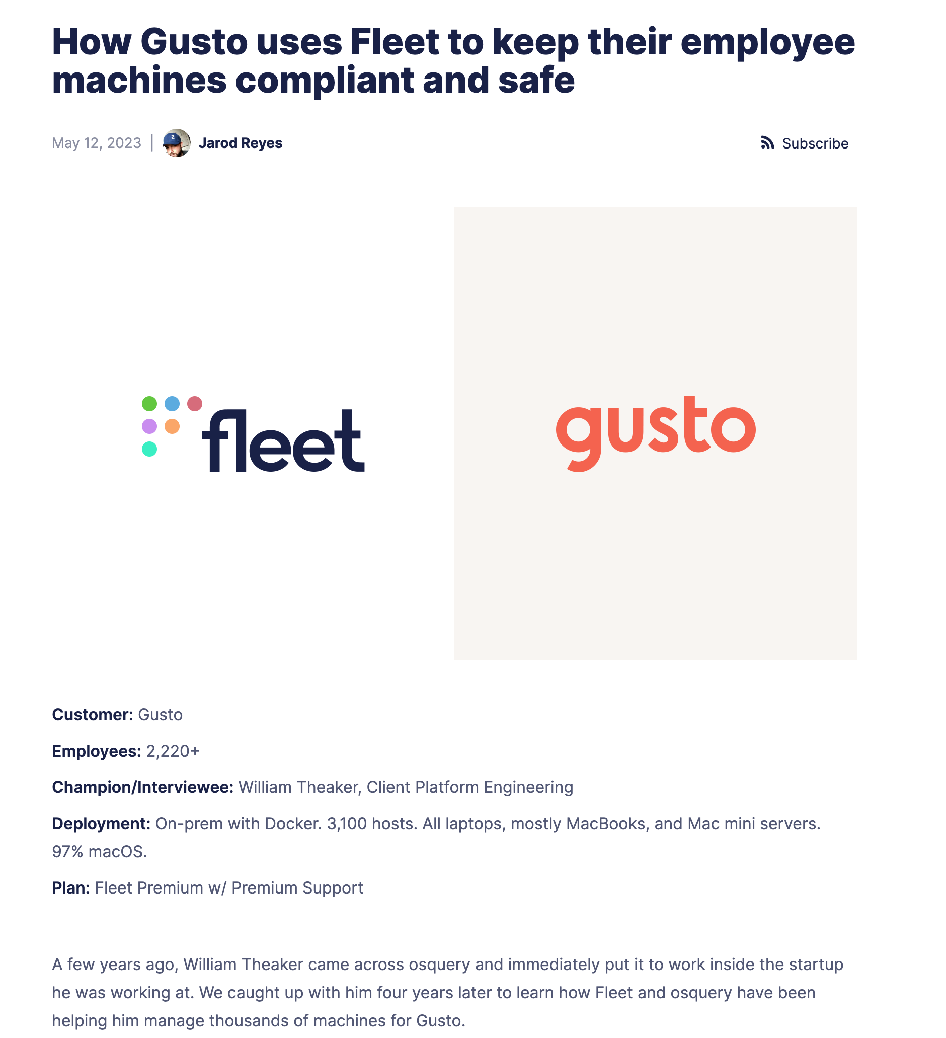 Improve styling of case study details · Issue #11576 · fleetdm/fleet · GitHub