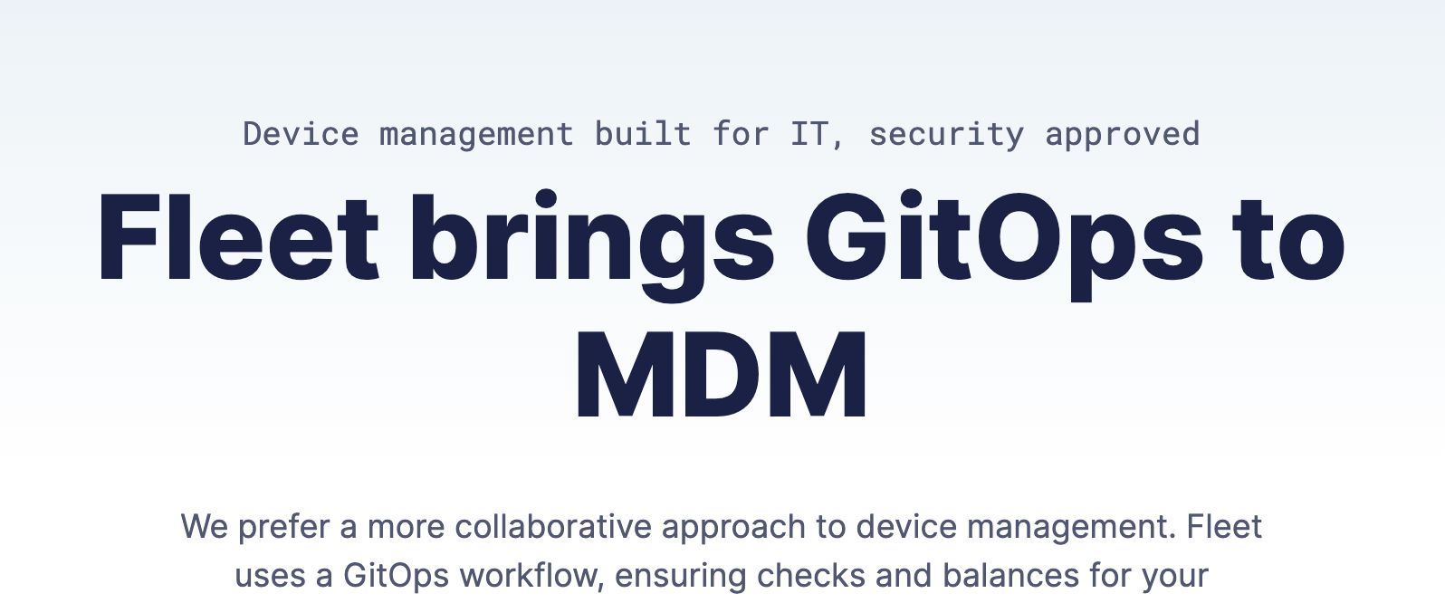 Request: Widowed "MDM" on device management page · Issue #13218 · fleetdm/fleet · GitHub