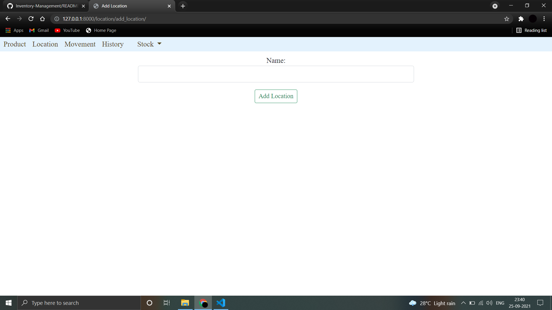 GitHub - Yash153/Inventory-Management