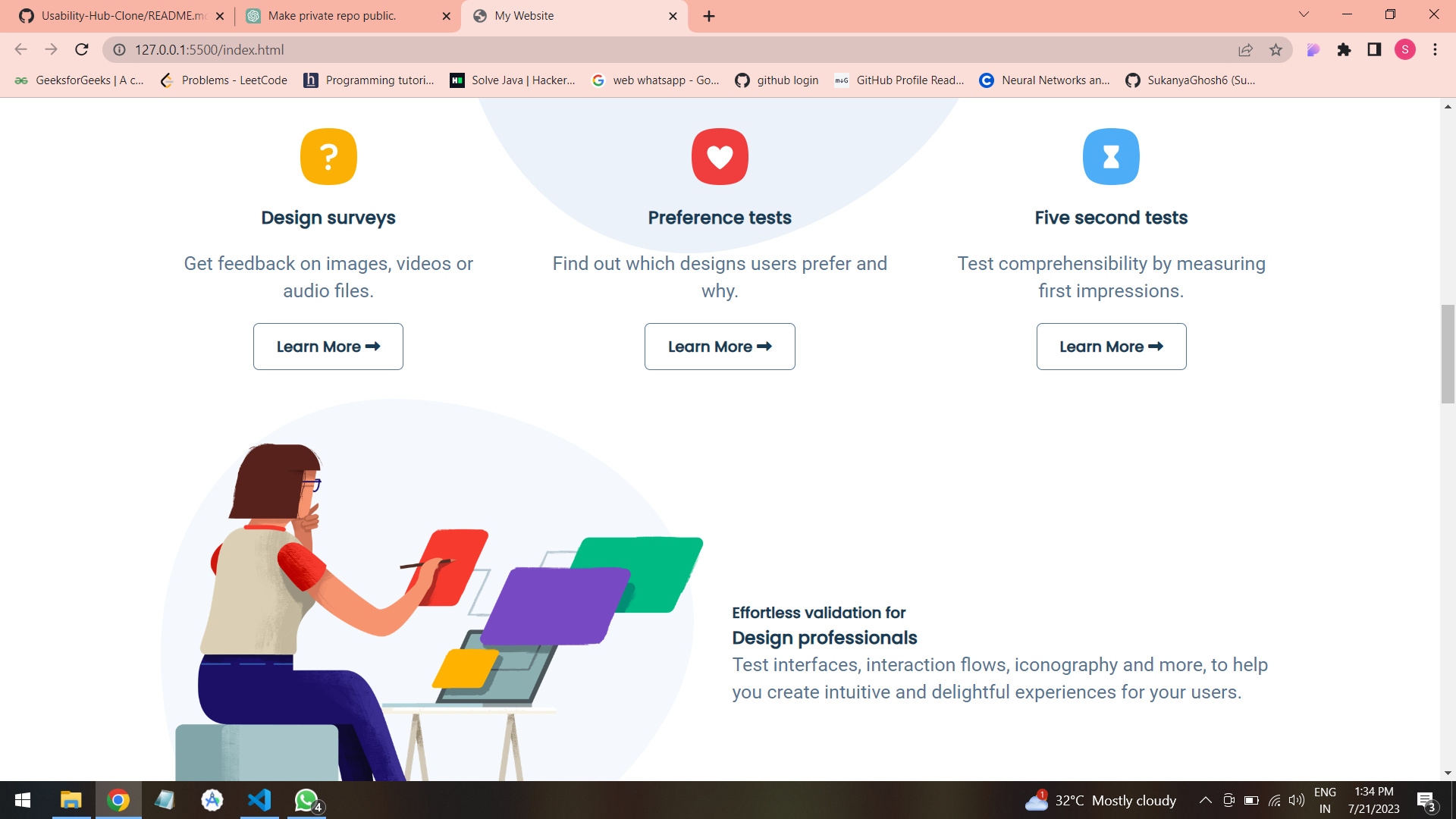 GitHub - SukanyaGhosh6/Usability-Hub-Clone