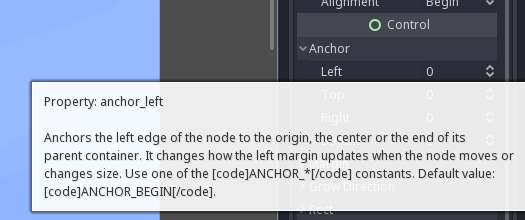 Fix tooltip for Anchor values in Control node · Issue #15783 · godotengine/godot · GitHub