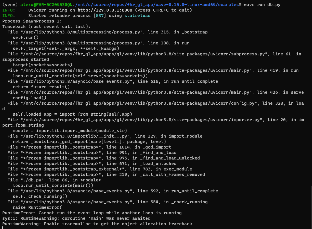 Issue with db.py example · Issue #804 · h2oai/wave · GitHub