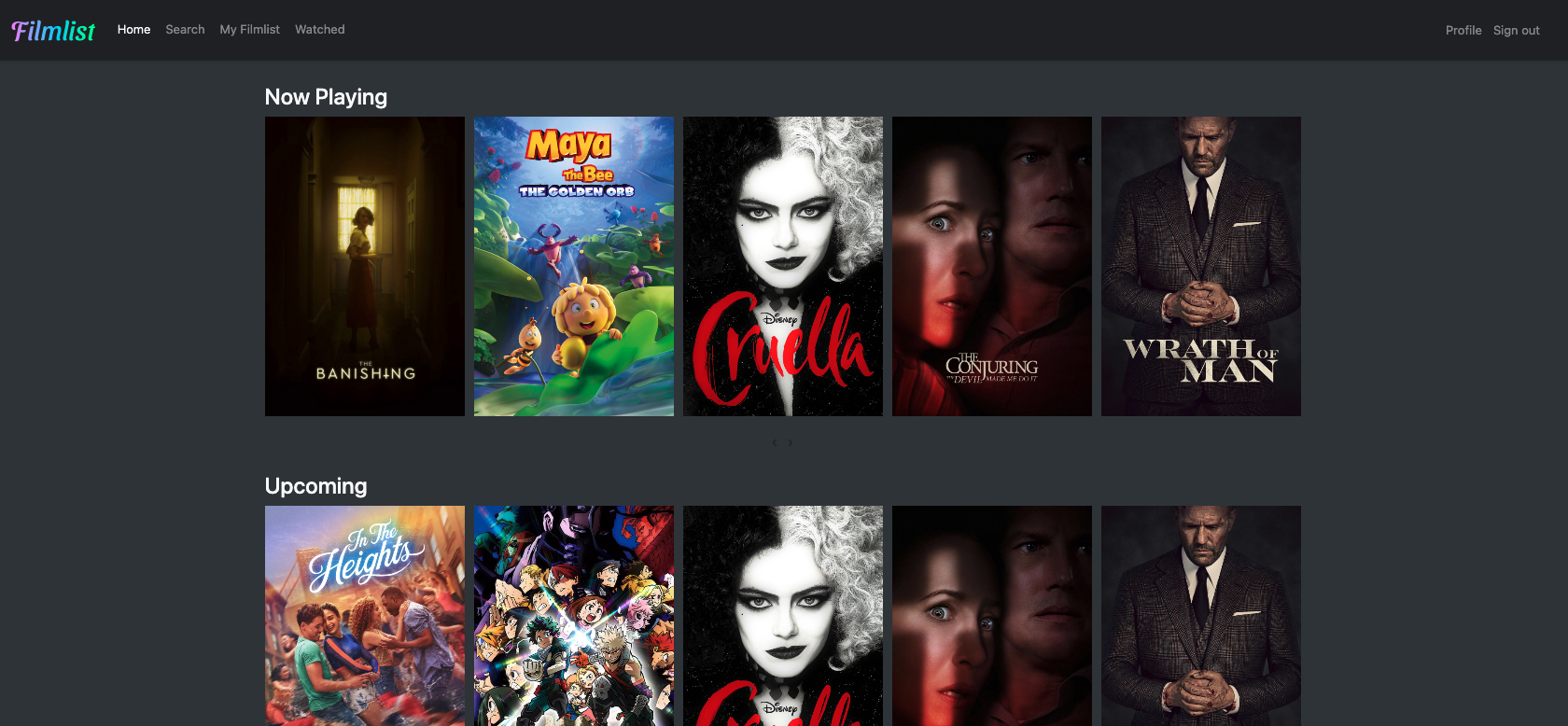 GitHub - JMedeiros-dev/filmlist: A movie watchlist Django app