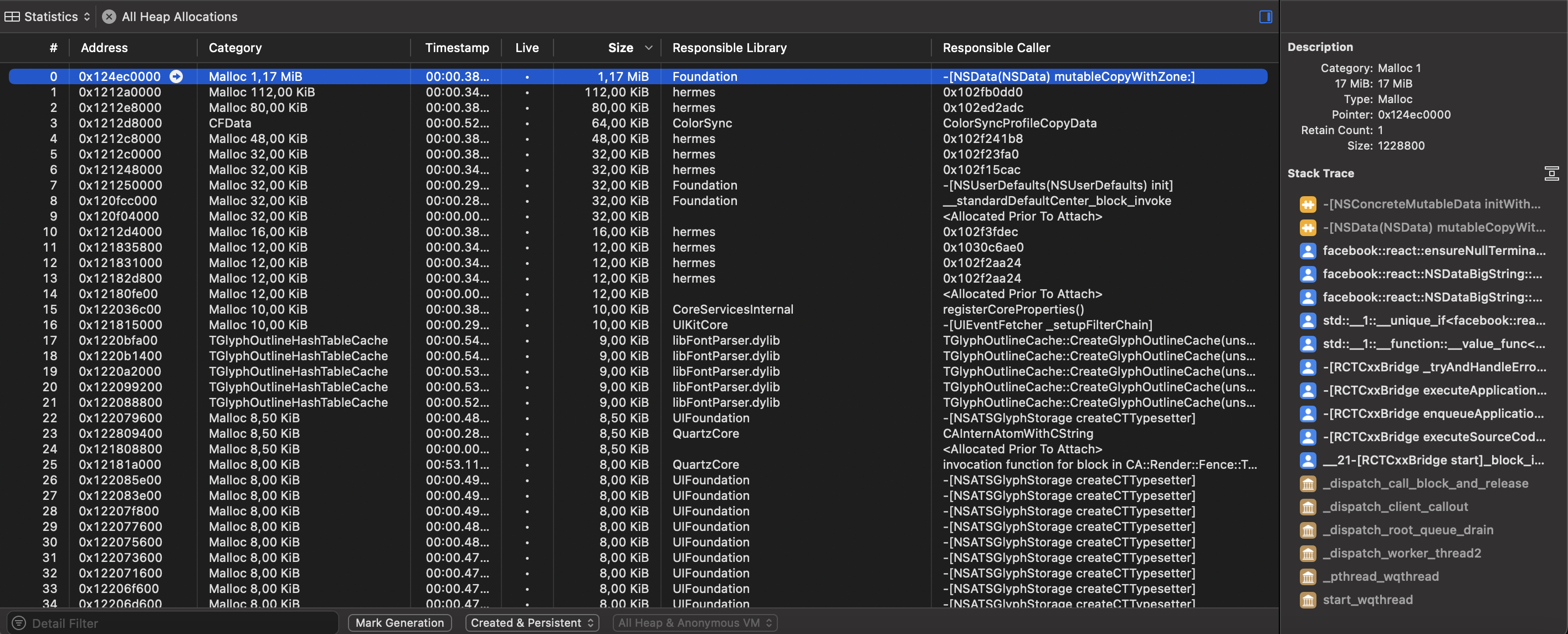 Noticeable memory consumption difference between Hermes and JSC on iOS · Issue #37686 · facebook ...
