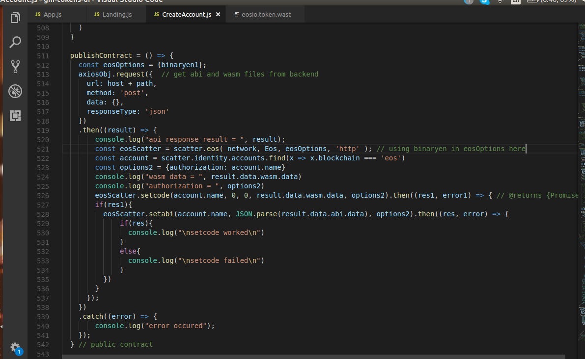 eosjs - unable to set the contract using front end method call · Issue #300 · EOSIO/eosjs · GitHub
