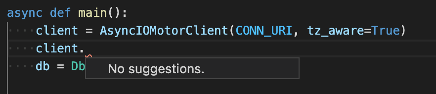 Auto-completion/type hints for pymongo/motor · Issue #1170 · microsoft ...