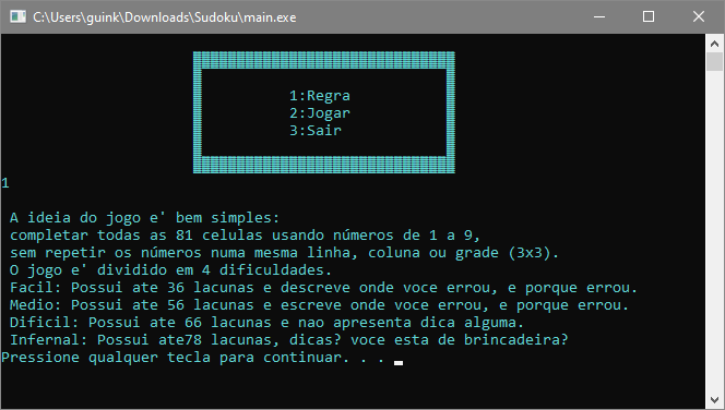 GitHub - Corvonauta-dev/Sudoku: Repositório criado para armazenar um dos meus primeiros ...