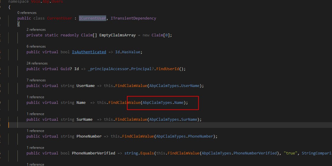 The CurrentUser.Name is null ,How do I set it? · Issue #6571 · abpframework/abp · GitHub