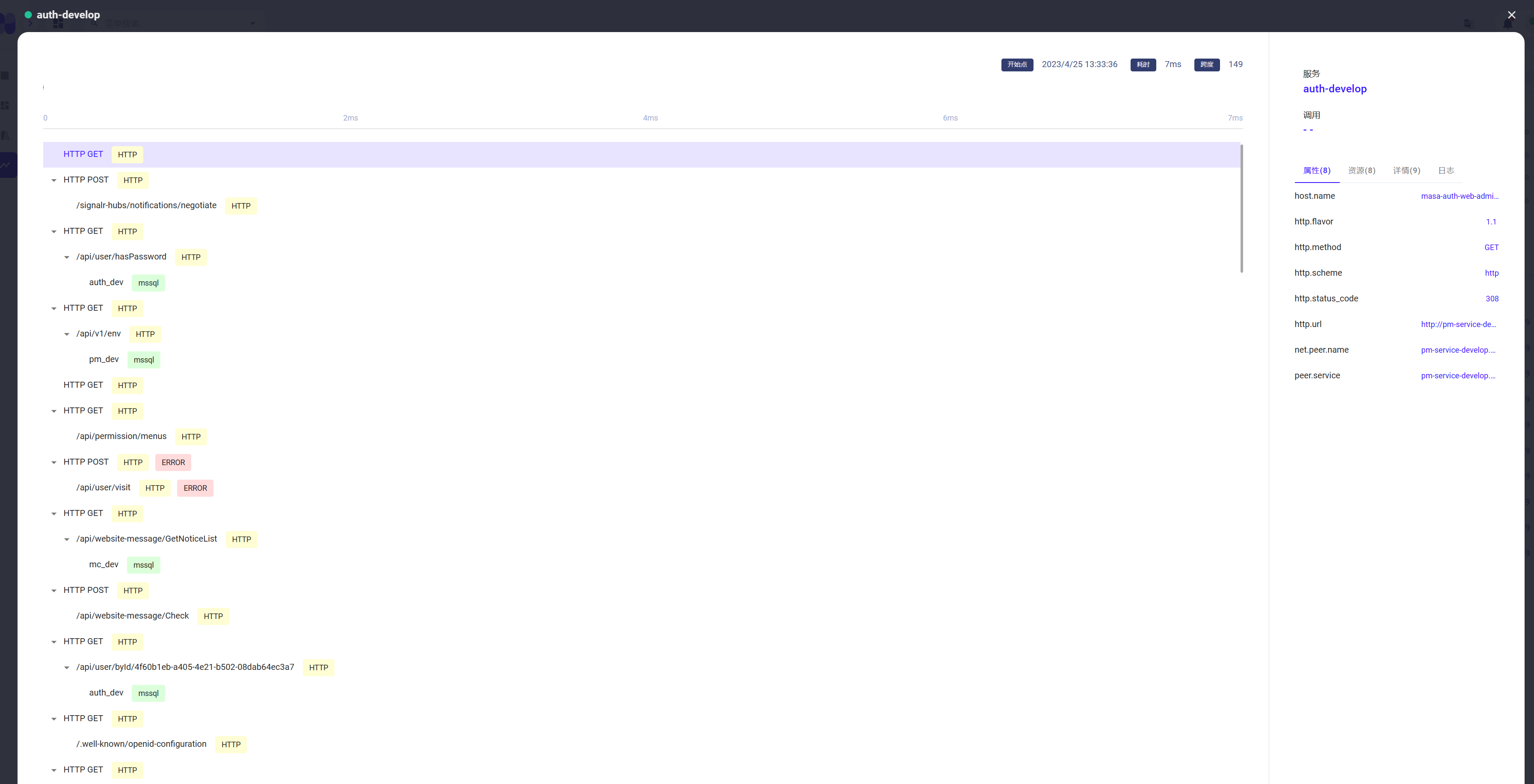 Trace详情页 · Issue #405 · masastack/MASA.TSC · GitHub
