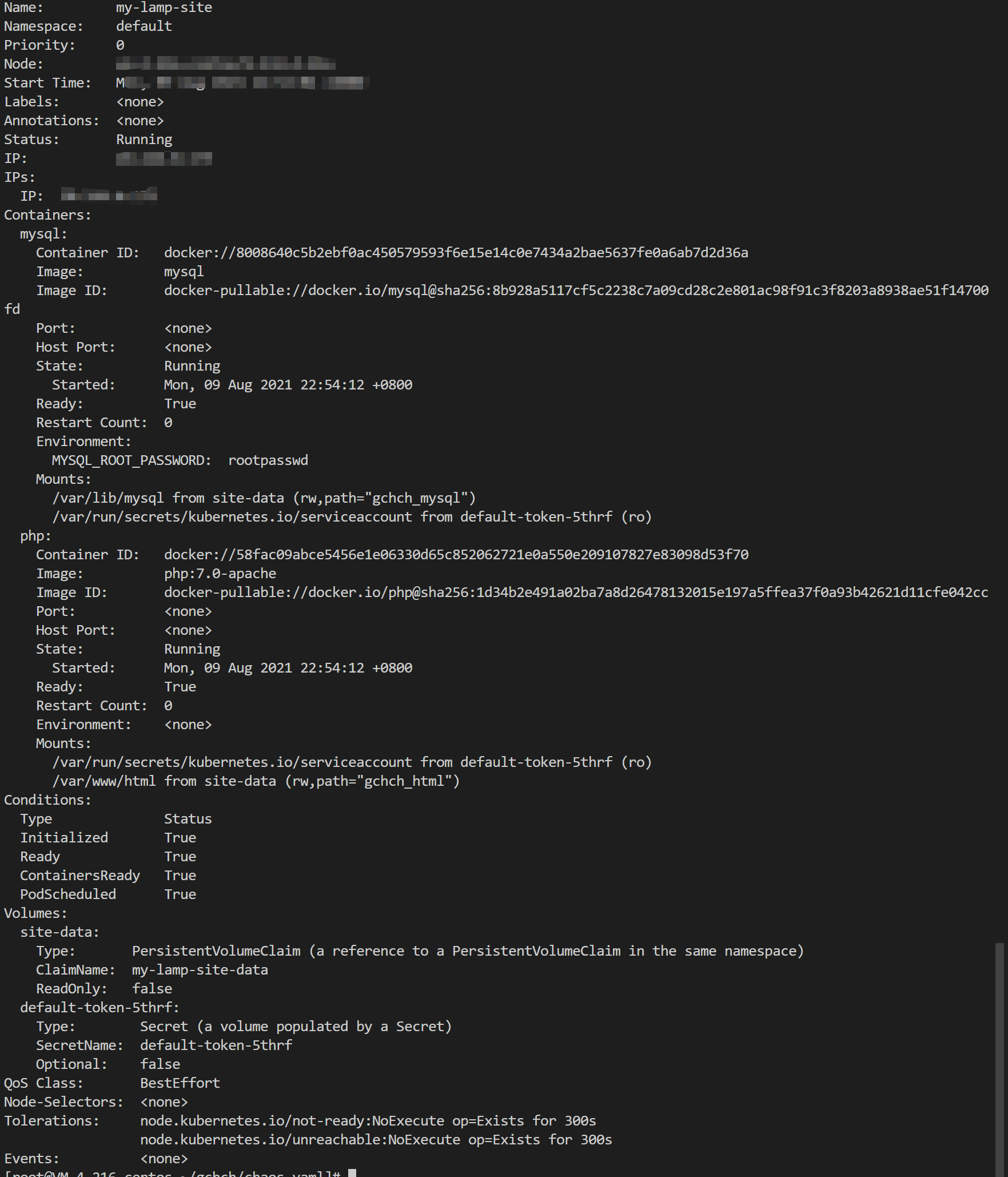 对pod进行cpu压测，错误： cannot find container, please confirm if the container ...