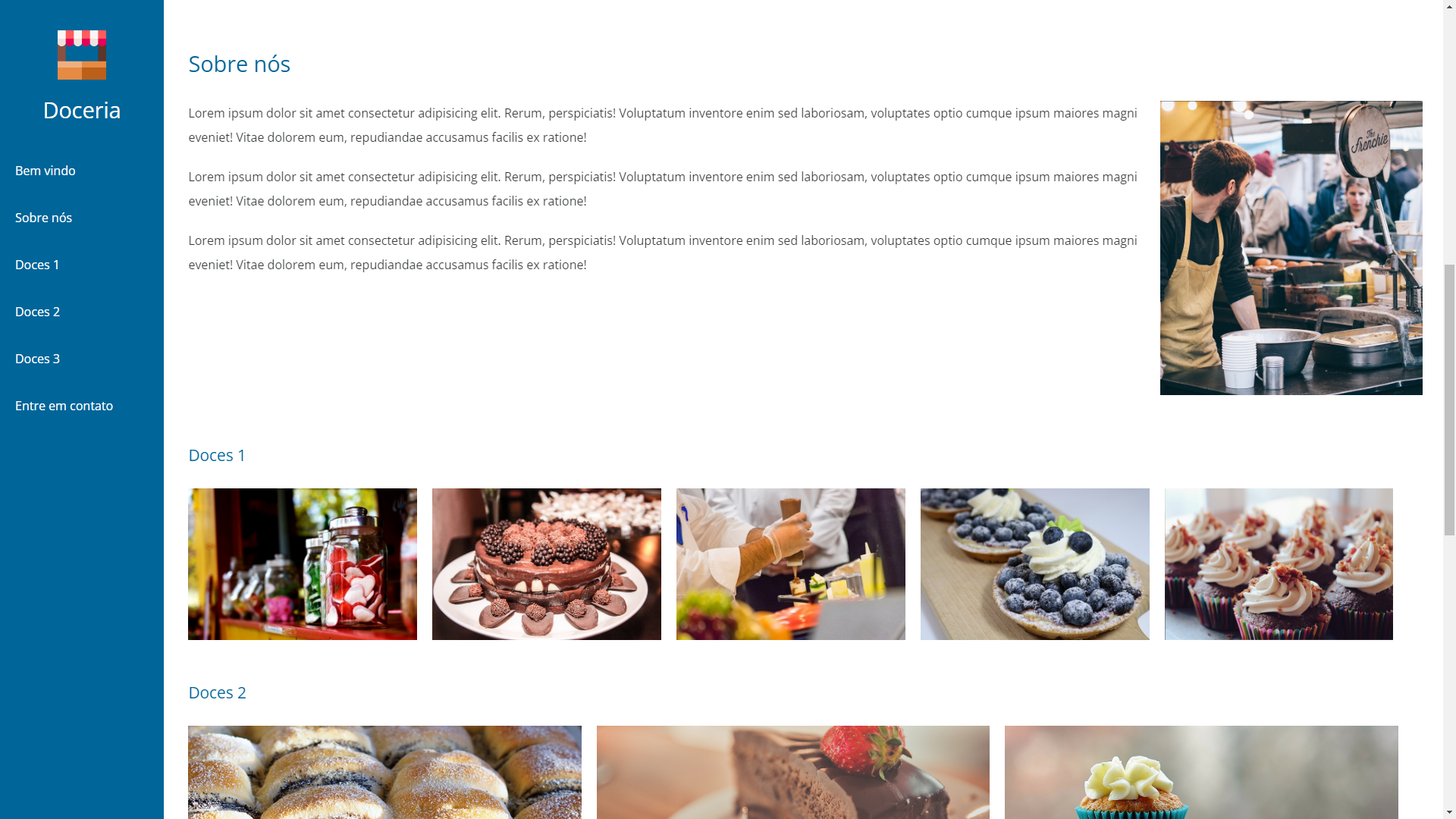 GitHub - italo12346/Doceria: Simulação de um site de doces com o ...