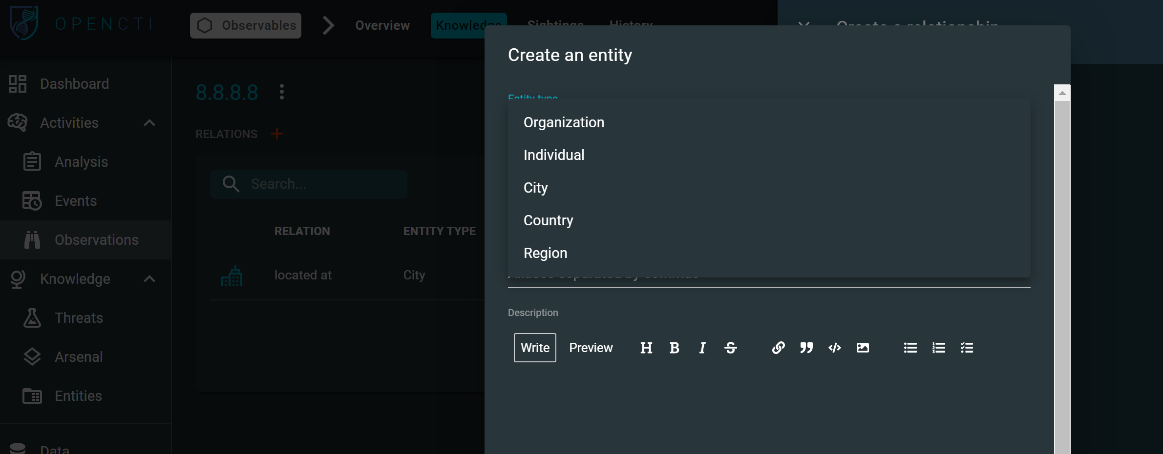 Create relationships between observables in the context of a report · Issue #1108 · OpenCTI ...