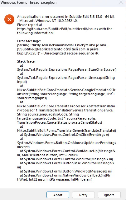 Translating with Google Translate Cloud V2 · Issue #7293 · SubtitleEdit/subtitleedit · GitHub