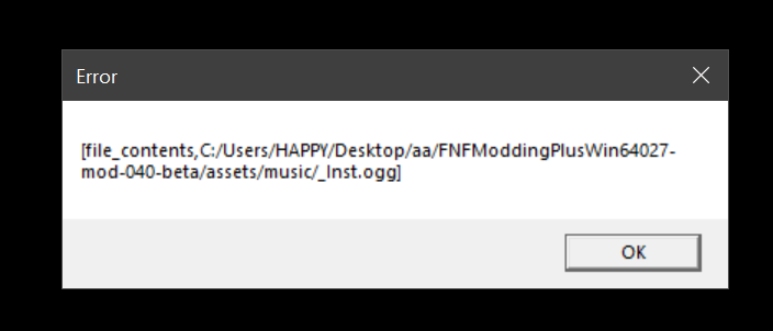 Bug Report: error file contents : _Inst.ogg · Issue #42 · FunkinModdingPlus/ModdingPlus · GitHub