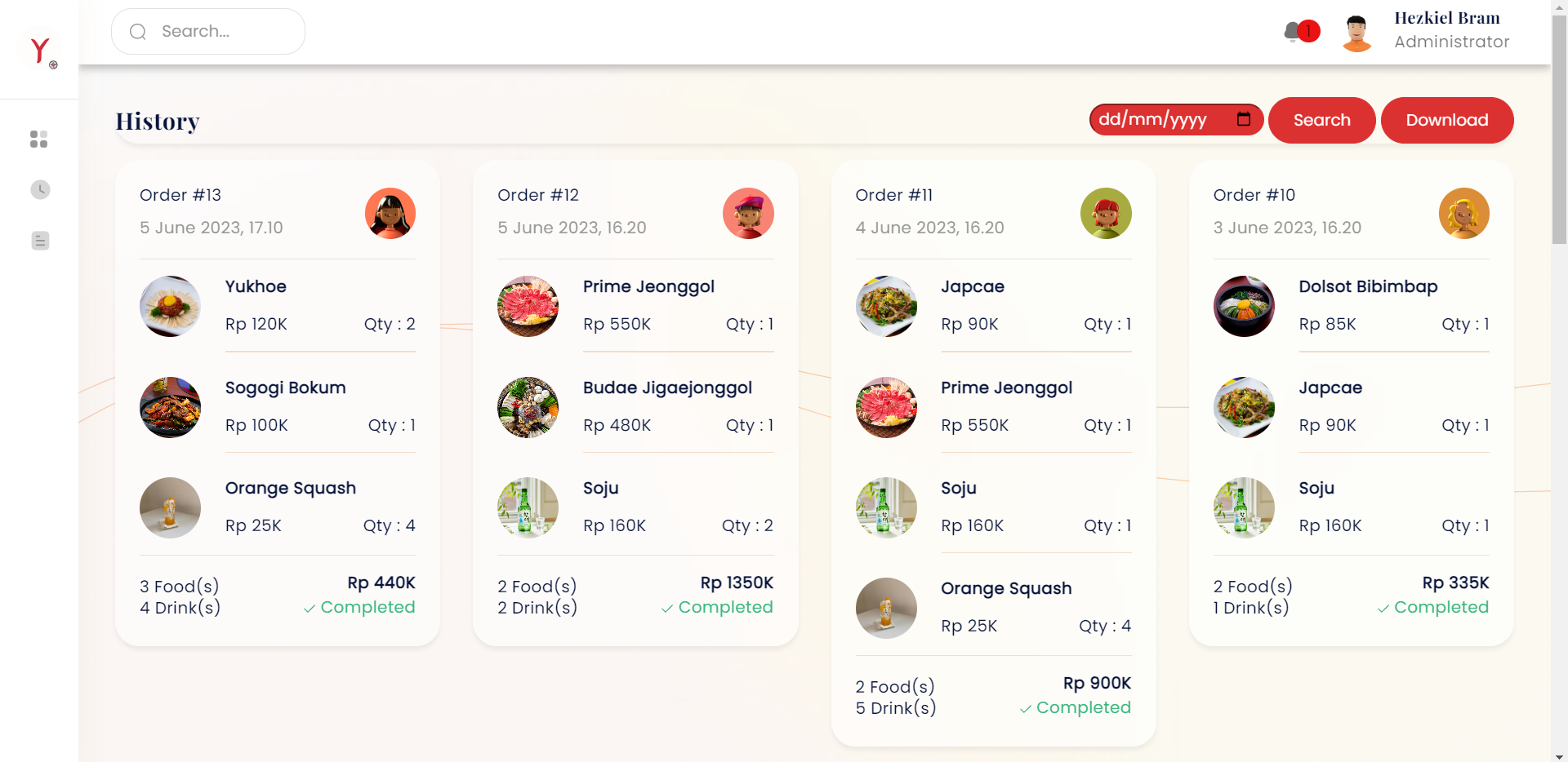 GitHub - haizk/Yonsei-Korean-Food: My first front end project. Made for the final semester exam ...